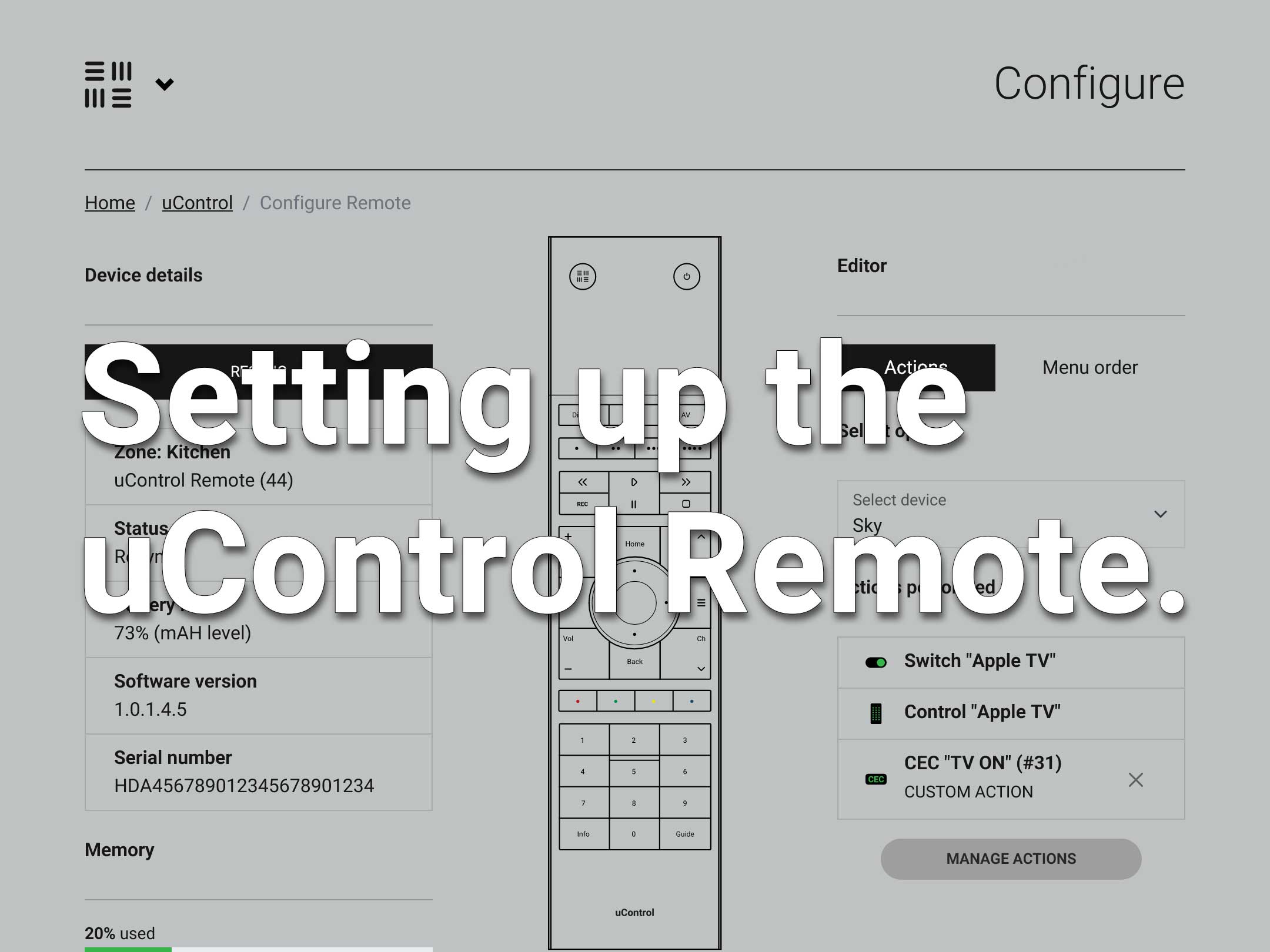 uControl Remote: uControl all your AV with one remote. Only from HDANYWHERE.